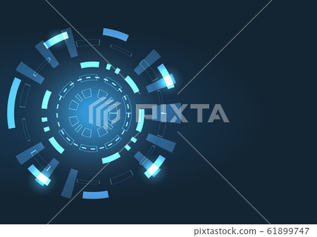 Abstract Digital Technology Cycle... - Stock Illustration [61899747 ...