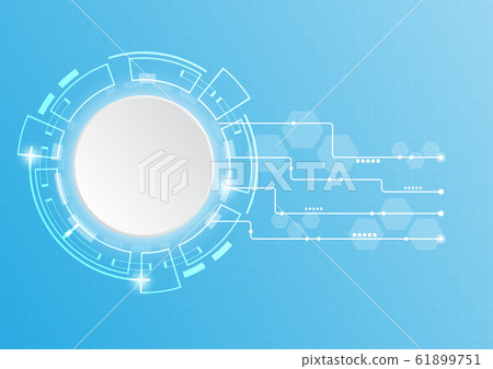 Abstract Digital Technology Cycle... - Stock Illustration [61899751 ...