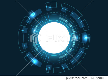 Abstract Digital Technology Cycle... - Stock Illustration [61899803 ...