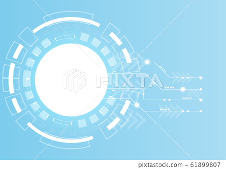 Abstract Digital Technology Cycle... - Stock Illustration [61899807 ...