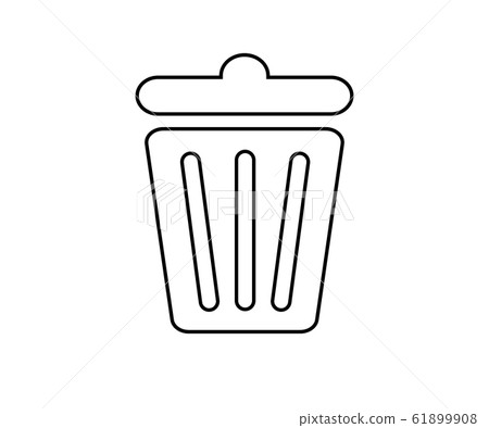 Trash can icon / trash can / pictogram /... - Stock Illustration ...
