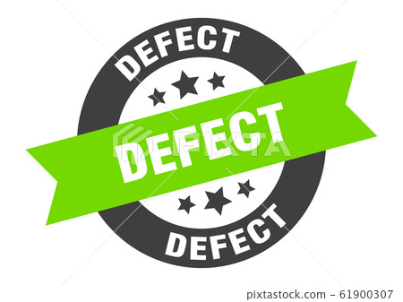 defect sign. defect round ribbon sticker. defect - Stock Illustration ...