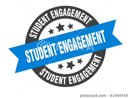 student engagement sign. student engagement round - Stock Illustration ...