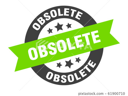 obsolete sign. obsolete round ribbon sticker. - Stock Illustration ...