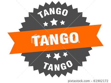 tango sign. tango circular band label. round tango - Stock Illustration ...