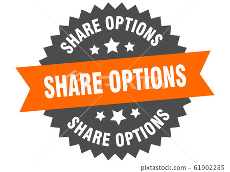 share options sign. share options circular band - Stock Illustration ...