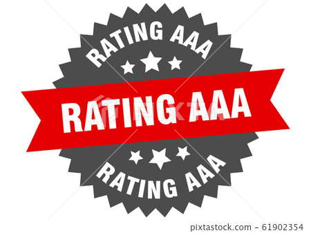 rating aaa sign. rating aaa circular band label. - Stock Illustration ...