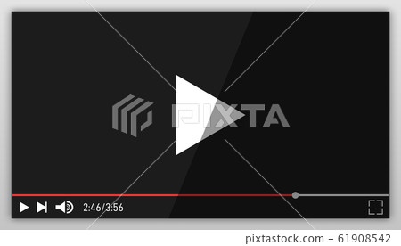 Modern video player-插圖素材 [61908542] - PIXTA圖庫