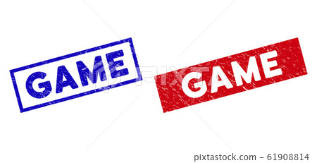 Distress Game Rectangular Watermarks - Stock Illustration [61908814 ...
