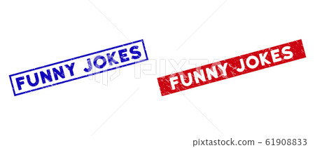 Scratched Funny Jokes Rectangular Stamps - Stock Illustration [61908833 ...