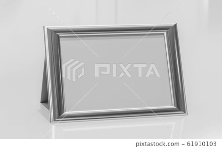 shiny metal picture frame to add your content... - Stock Illustration ...