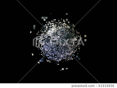 Pixelated metal sphere - Stock Illustration [61918956] - PIXTA