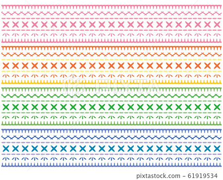 Stitch line set - Stock Illustration [61919534] - PIXTA