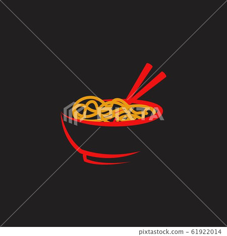 Noodles food sign symbol illustration - Stock Illustration [61922014 ...