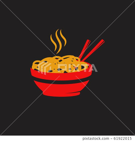 Noodles food sign symbol illustration - Stock Illustration [61922015 ...