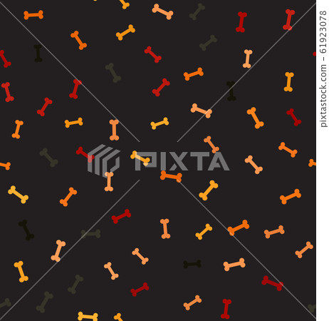 Bone spooky pattern. Seamless vector horror - Stock Illustration ...