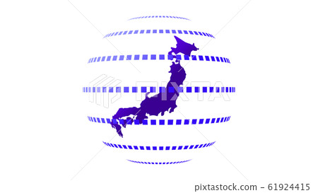 CG sphere: Japan surrounded by a sphere... - Stock Illustration ...