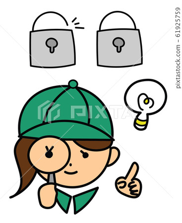 Worker female keysmith - Stock Illustration [61925759] - PIXTA