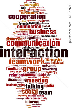 Interaction word cloud - Stock Illustration [61927699] - PIXTA