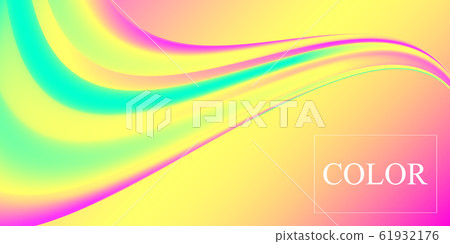 Rainbow Background. Wave Pattern. Fluid Flow. - Stock Illustration [61932176] - PIXTA