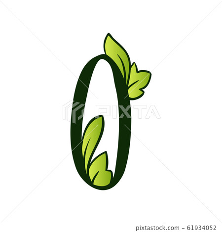 Doodling Eco Alphabet Zero Number.Type with... - Stock Illustration ...