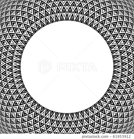 Seamless geometric pattern. Circle lines texture. - Stock Illustration ...