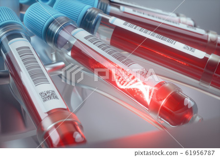 Blood Cells DNA Science And Technology Research - Stock Illustration ...