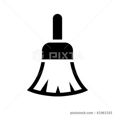 Cleaning, broom, hammer, housework icon... - Stock Illustration ...