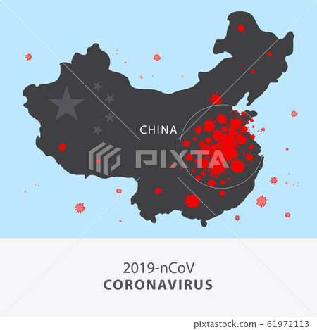 map of china coronavirus infographics vector virus - Stock Illustration ...