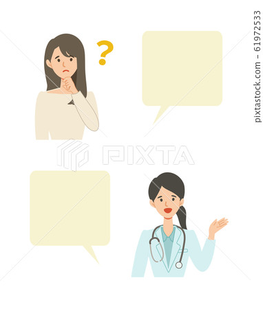 Doctor medical question and answer template - Stock Illustration ...