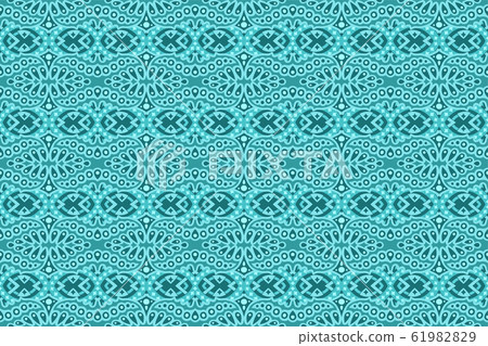 Light blue art with seamless linear pattern - Stock Illustration ...
