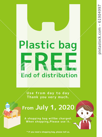 End of free shopping bag distribution Poster... - Stock Illustration ...