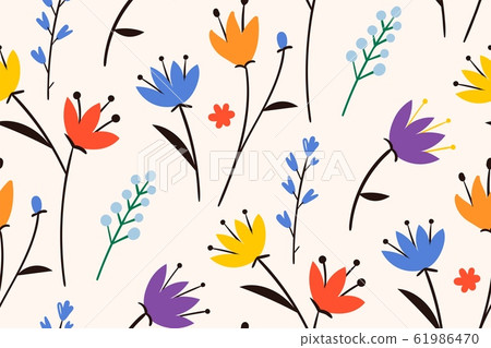 Spring beautiful easter pattern.Trendy style.... - Stock Illustration ...