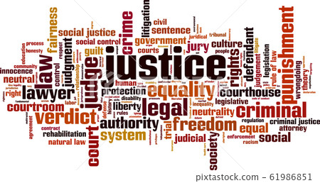 Justice word cloud - Stock Illustration [61986851] - PIXTA