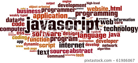 Javascript word cloud - Stock Illustration [61986867] - PIXTA