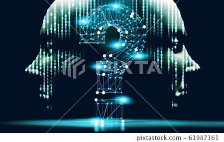 Question mark and concept of science and - Stock Illustration [61987161 ...