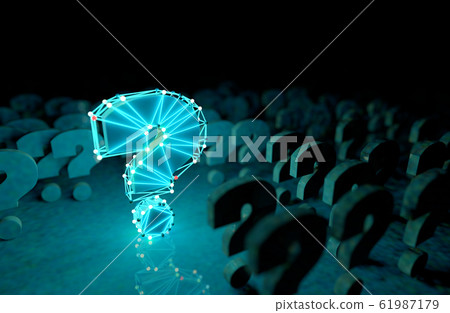 Question mark and concept of science and-插圖素材 [61987179] - PIXTA圖庫