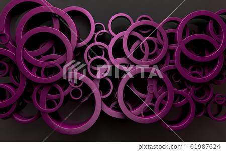 Abstract design of loops and rings.3d illustration - Stock Illustration ...