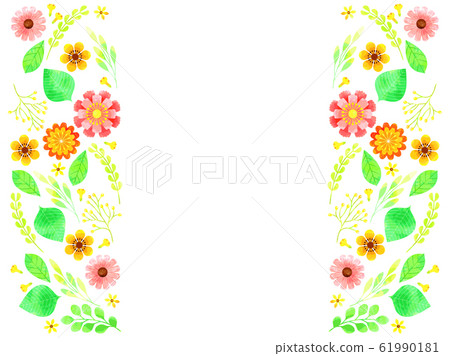 Spring flowers illustration background - Stock Illustration [61990181 ...