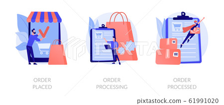 Order status vector concept metaphors - Stock Illustration [61991020 ...