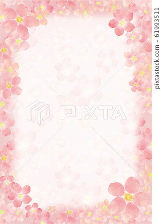 Sakura frame freshly made - Stock Illustration [61993511] - PIXTA