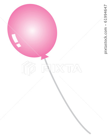 One pink balloon - Stock Illustration [61994647] - PIXTA