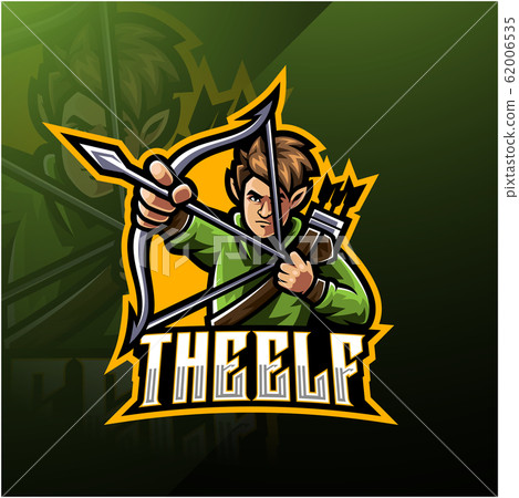 Elf esport mascot logo design - Stock Illustration [62006535] - PIXTA
