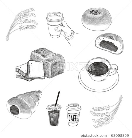Line drawing morning - Stock Illustration [62008809] - PIXTA