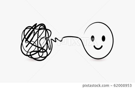 Doodle symbol of difficult and complex task,... - Stock Illustration ...