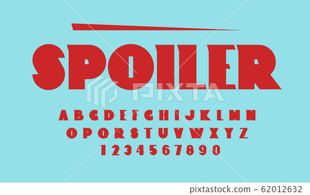 Spoiler font. Uppercase letter - Stock Illustration [62012632] - PIXTA