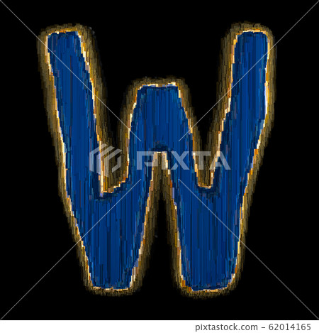 Industrial metal alphabet letter W 3D - Stock Illustration [62014165 ...