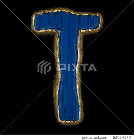 Industrial metal alphabet letter T 3D - Stock Illustration [62014170 ...