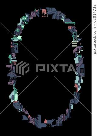 The Number Zero Isolated On Black Background - Stock Illustration ...