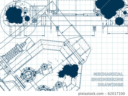 Computer aided design systems. Technical illustration, background ...